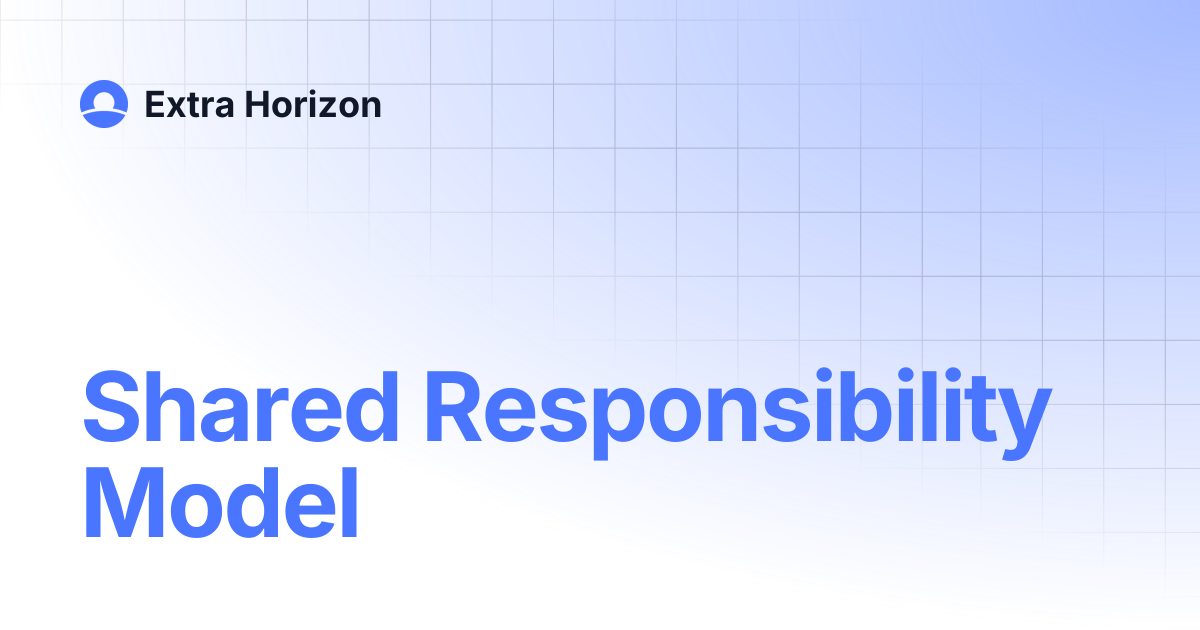 Shared Responsibility Model | Extra Horizon